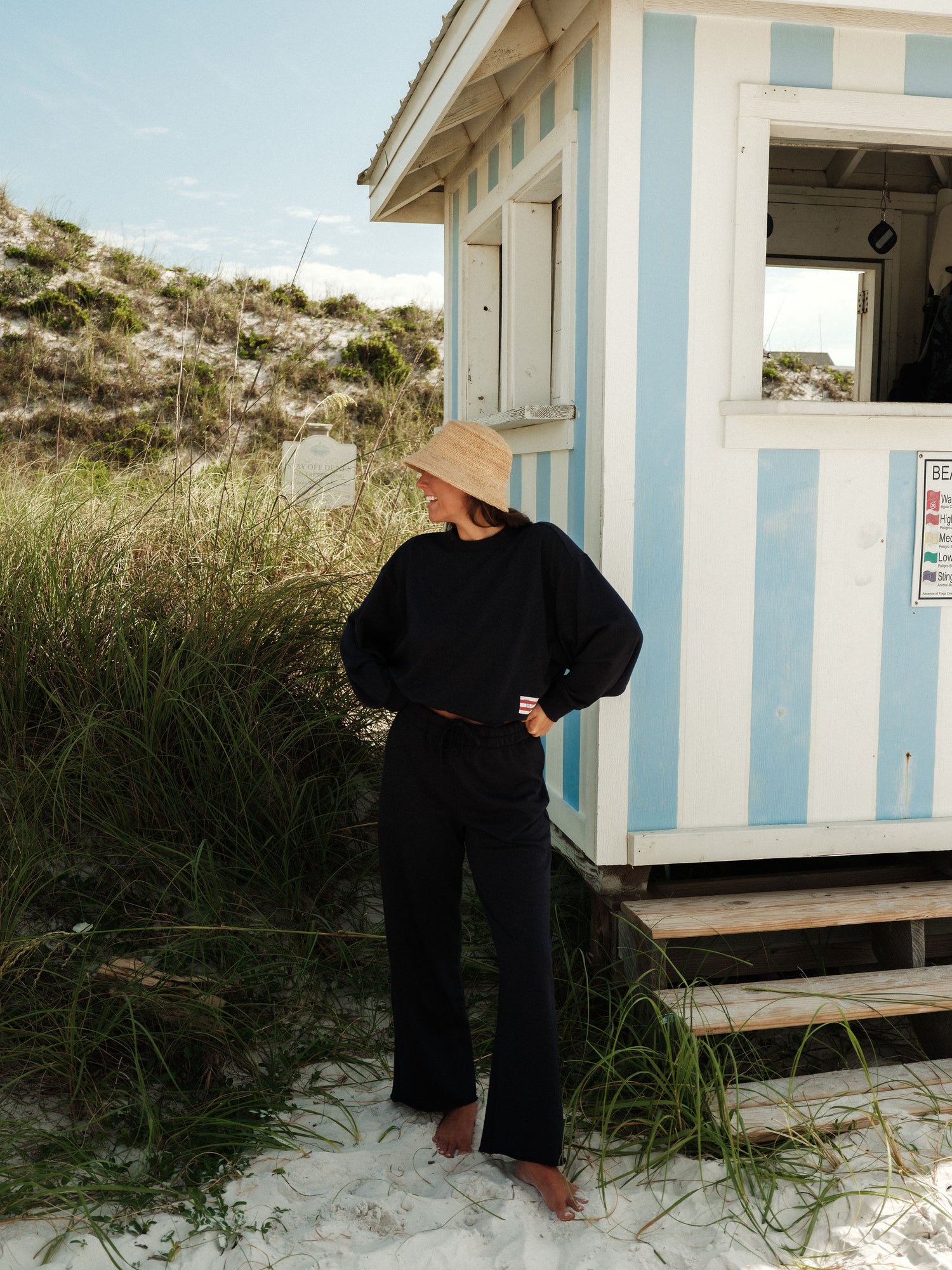 SHORELINE TERRY WIDE LEGS - JETTY
