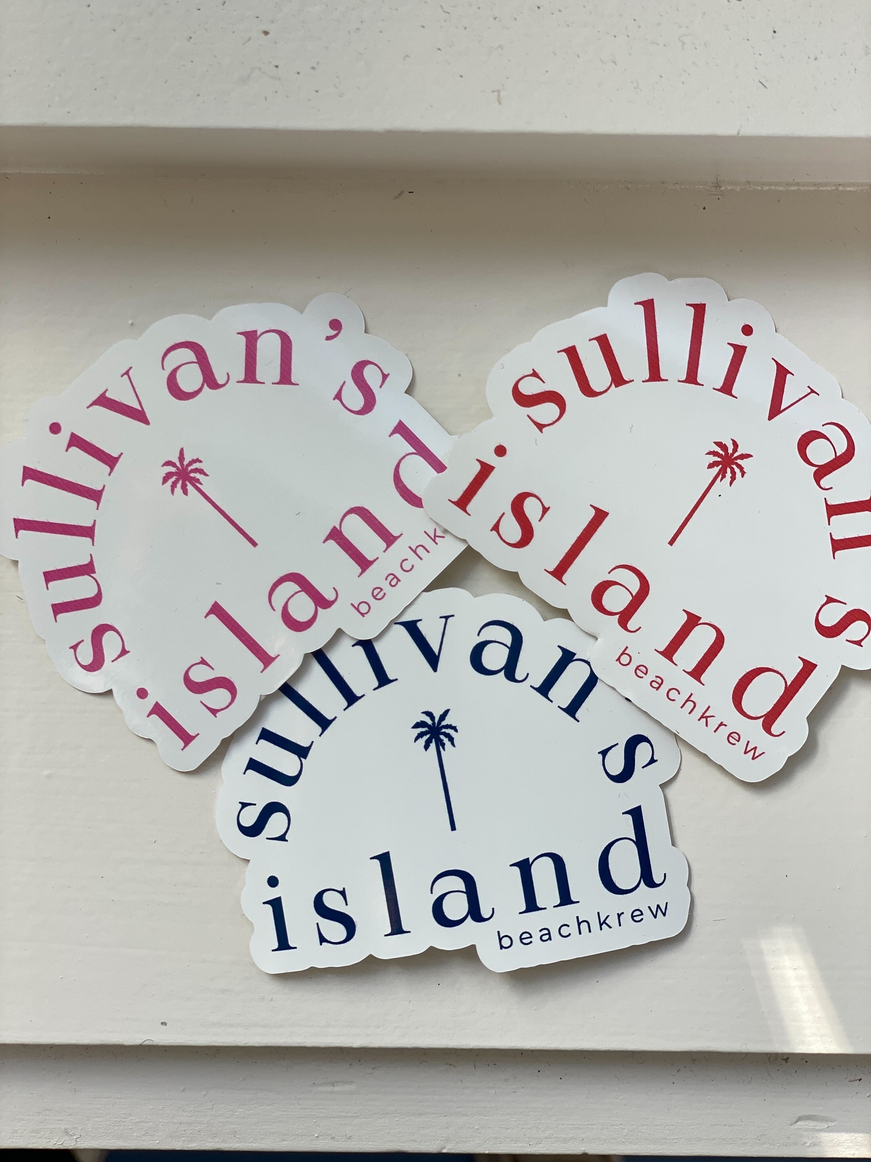 SULLIVAN'S ISLAND STICKERS - GREEN – beachkrew